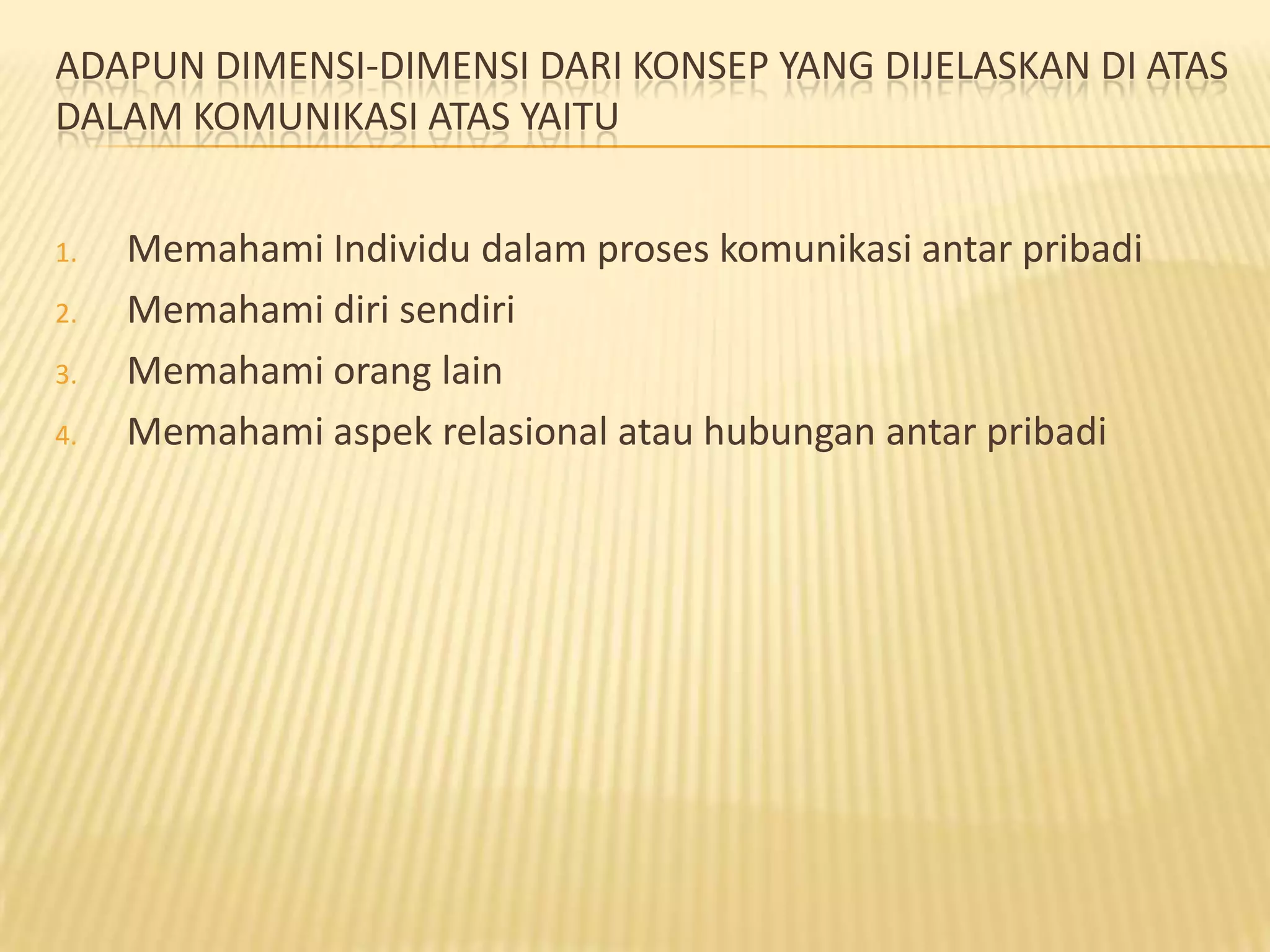 Komunikasi antar pribadi (kap) | PPTX