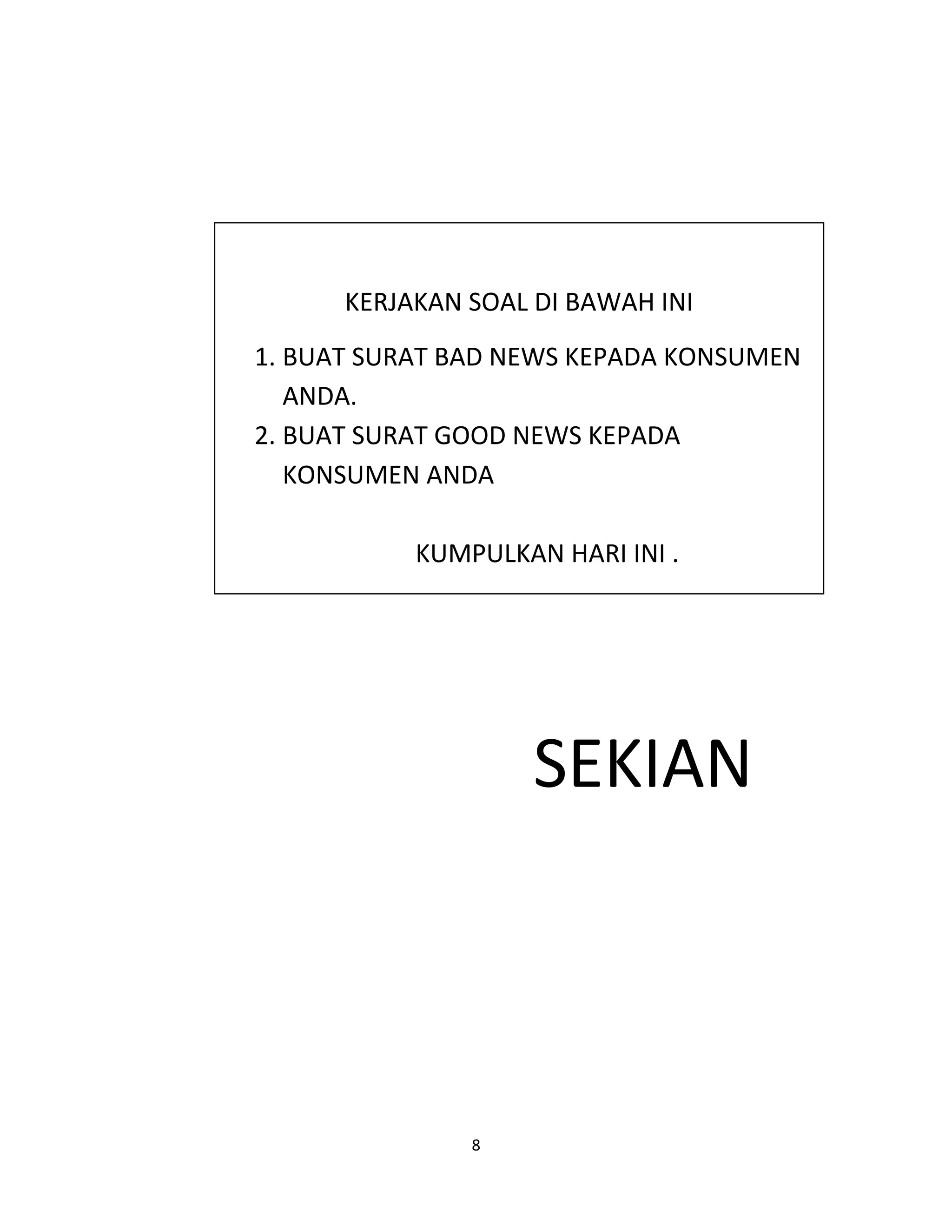 Komunikasi bisnis penulisan permintaan pesan pesan rutin | PDF Komunikasi bisnis penulisan permintaan pesan pesan rutin | PDF