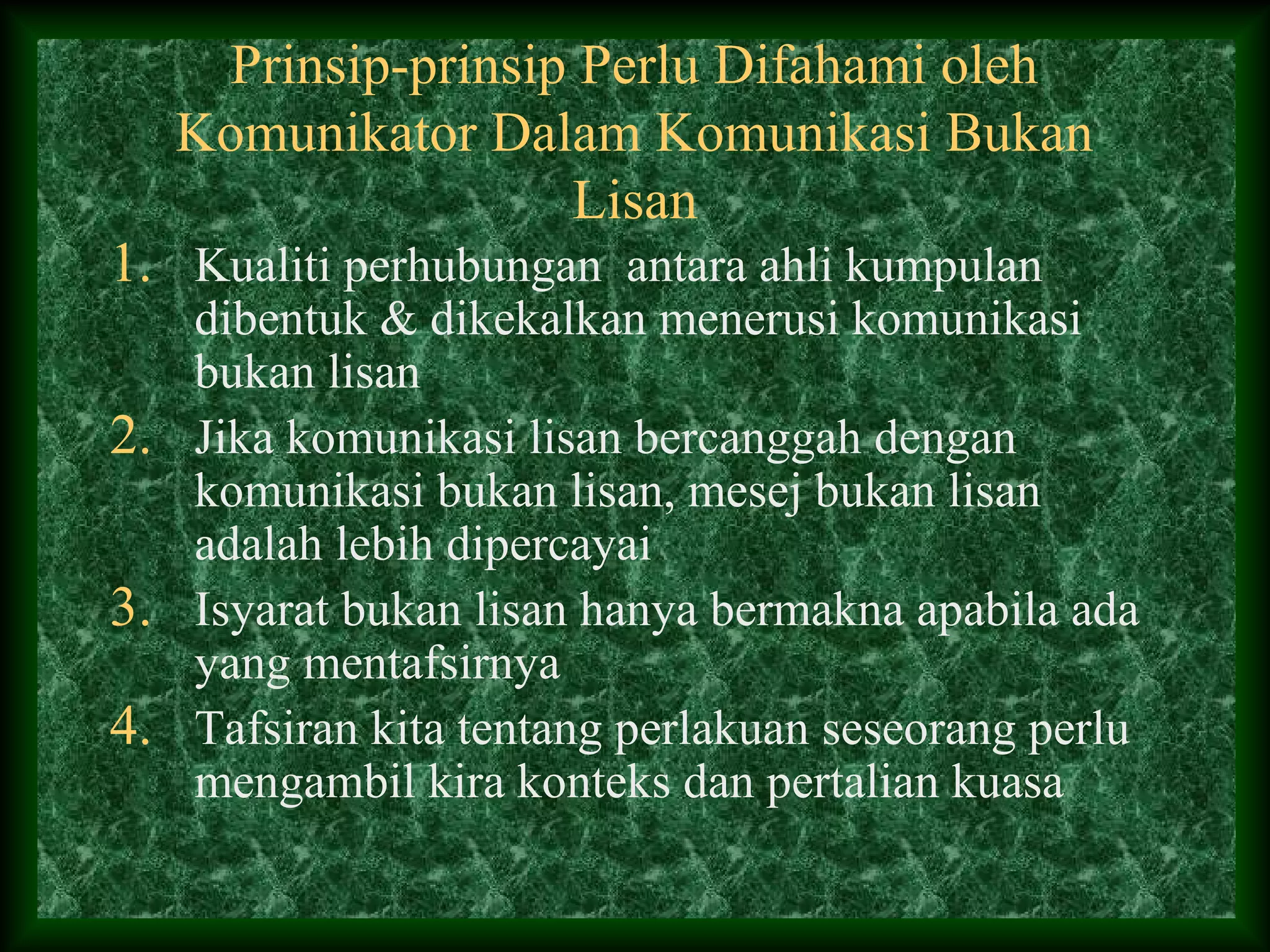 Komunikasi bukan lisan | PPT