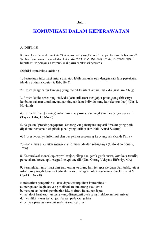 Komunikasi dalam keperawatan mzkzlzh | DOC
