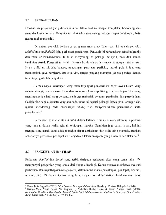 Adab perbezaan pendapat | PDF