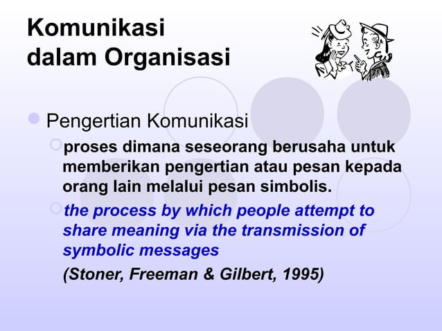 Komunikasi dalam organisasi | PPT