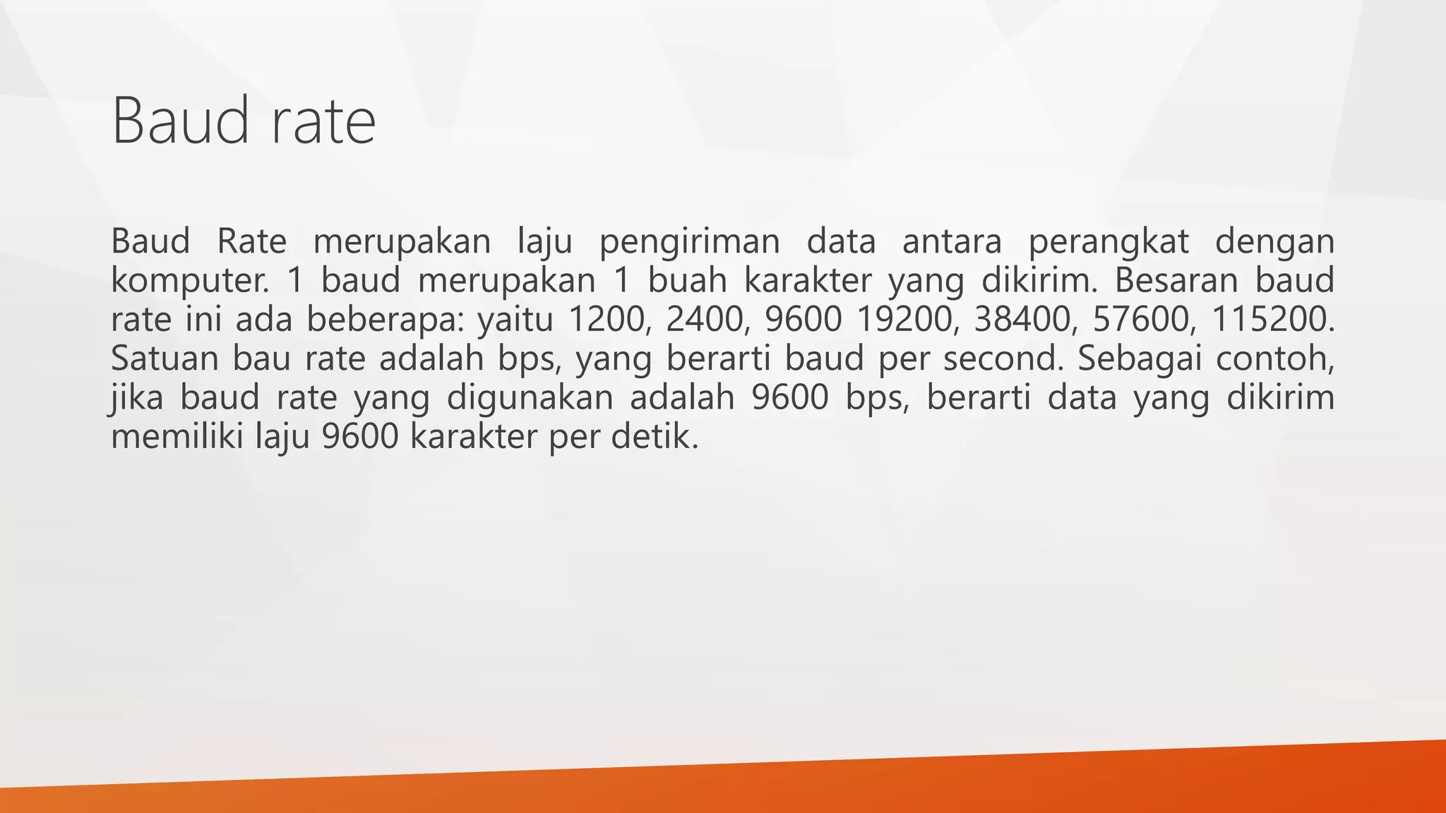 Komunikasi data serial db9 (rs232) | PPTX