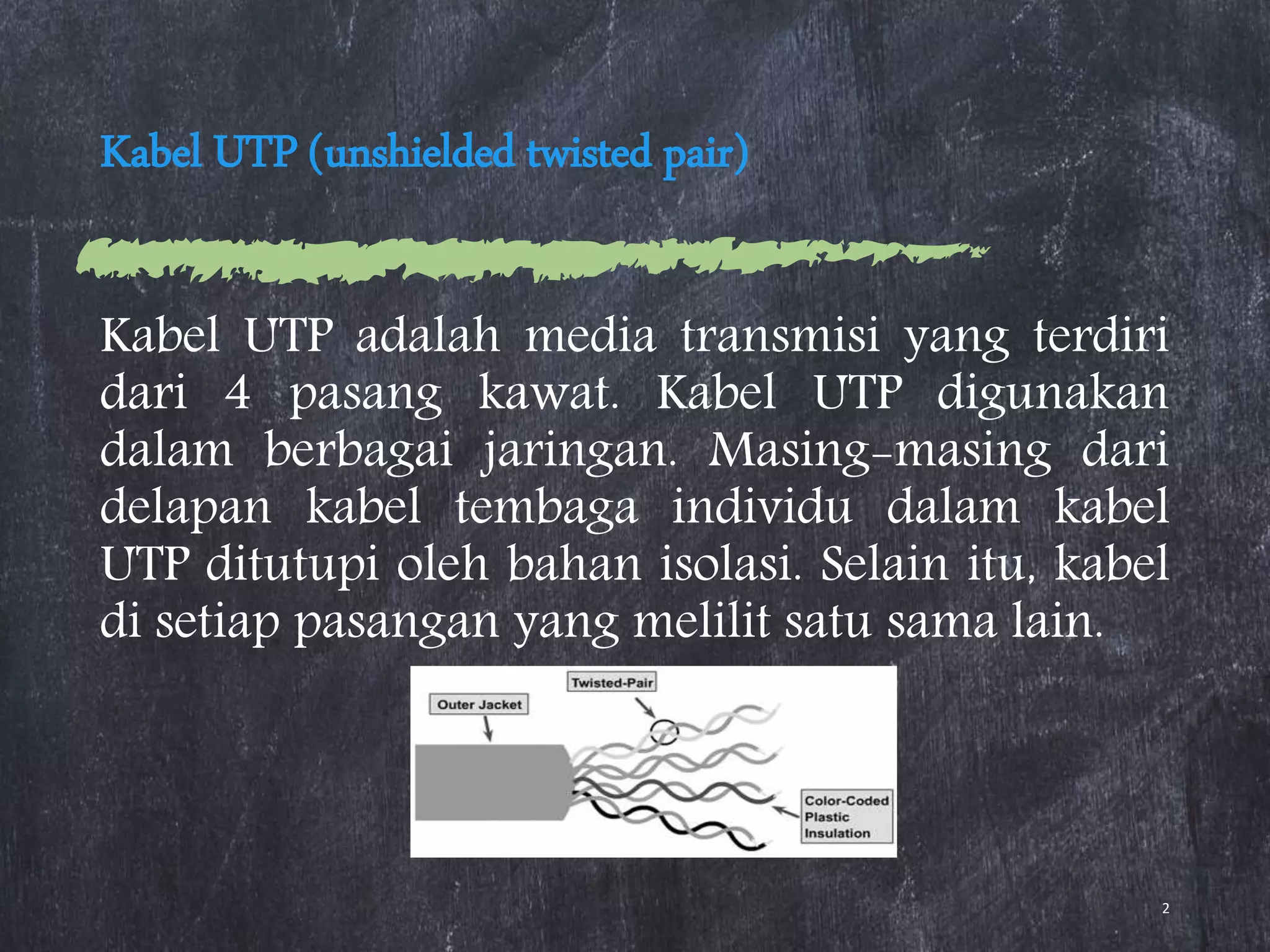 Komunikasi dengan kabel UTP Straight | PPTX