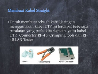 Komunikasi dengan kabel UTP Straight | PPTX