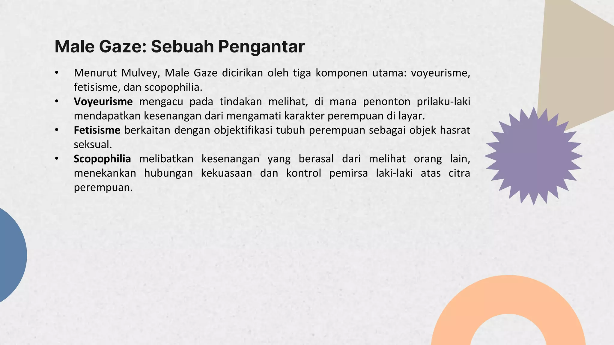 Komunikasi Gender 9_Male Gaze dalam Media (I) Sebuah Pengantar.pptx