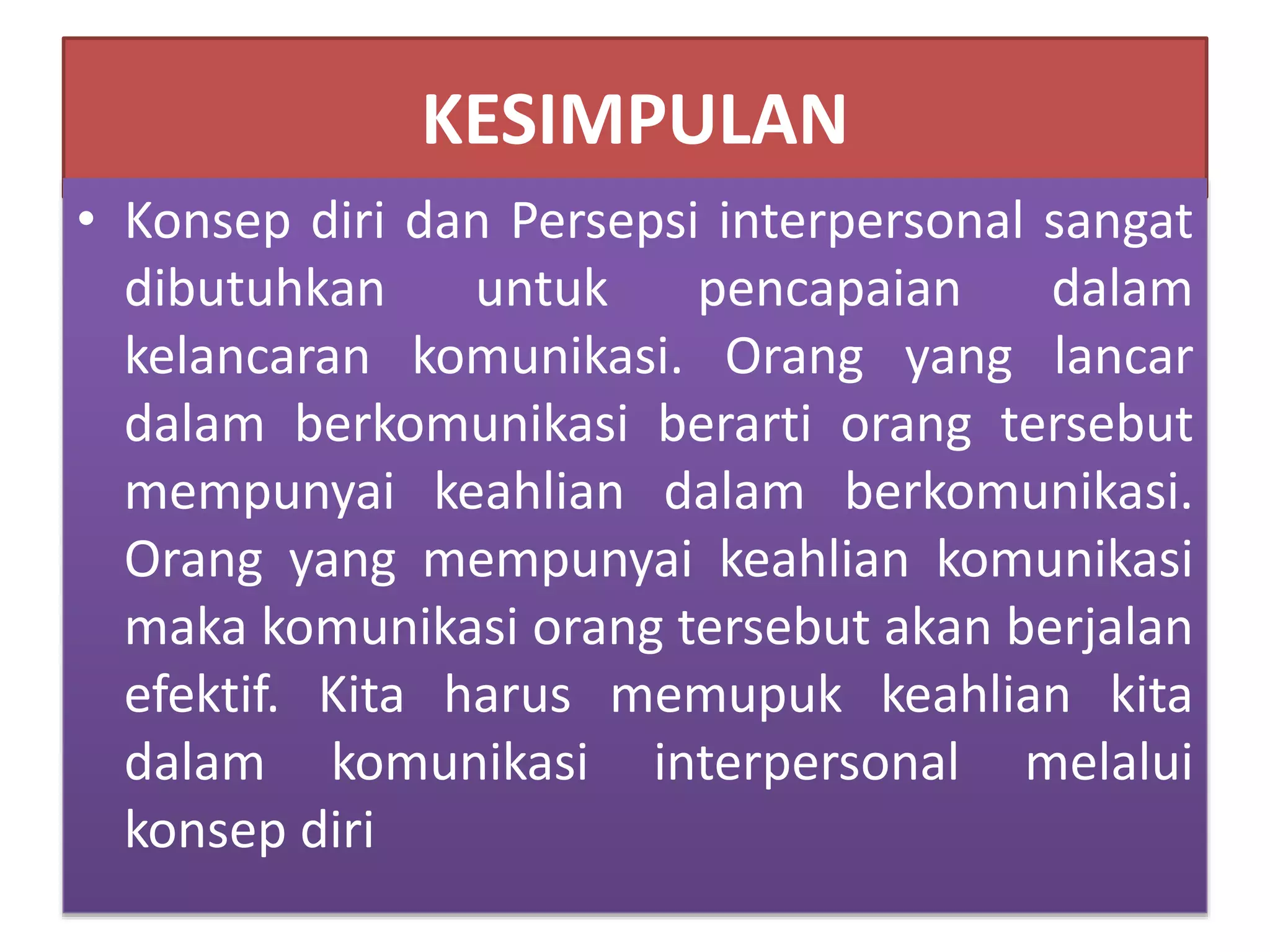 Komunikasi inter personal -ppt- | PPTX