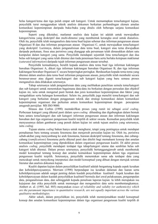 Komunikasi kepemimpinan dalam organisasi analisis konsep dan amalan dalam tiga organisasi ...