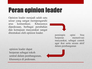 Komunikasi leadership dalam pembangunan | PPTX