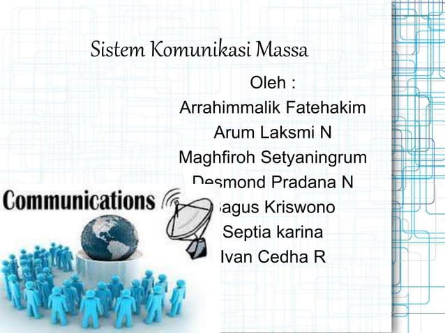 Sistem Komunikasi massa | PPT