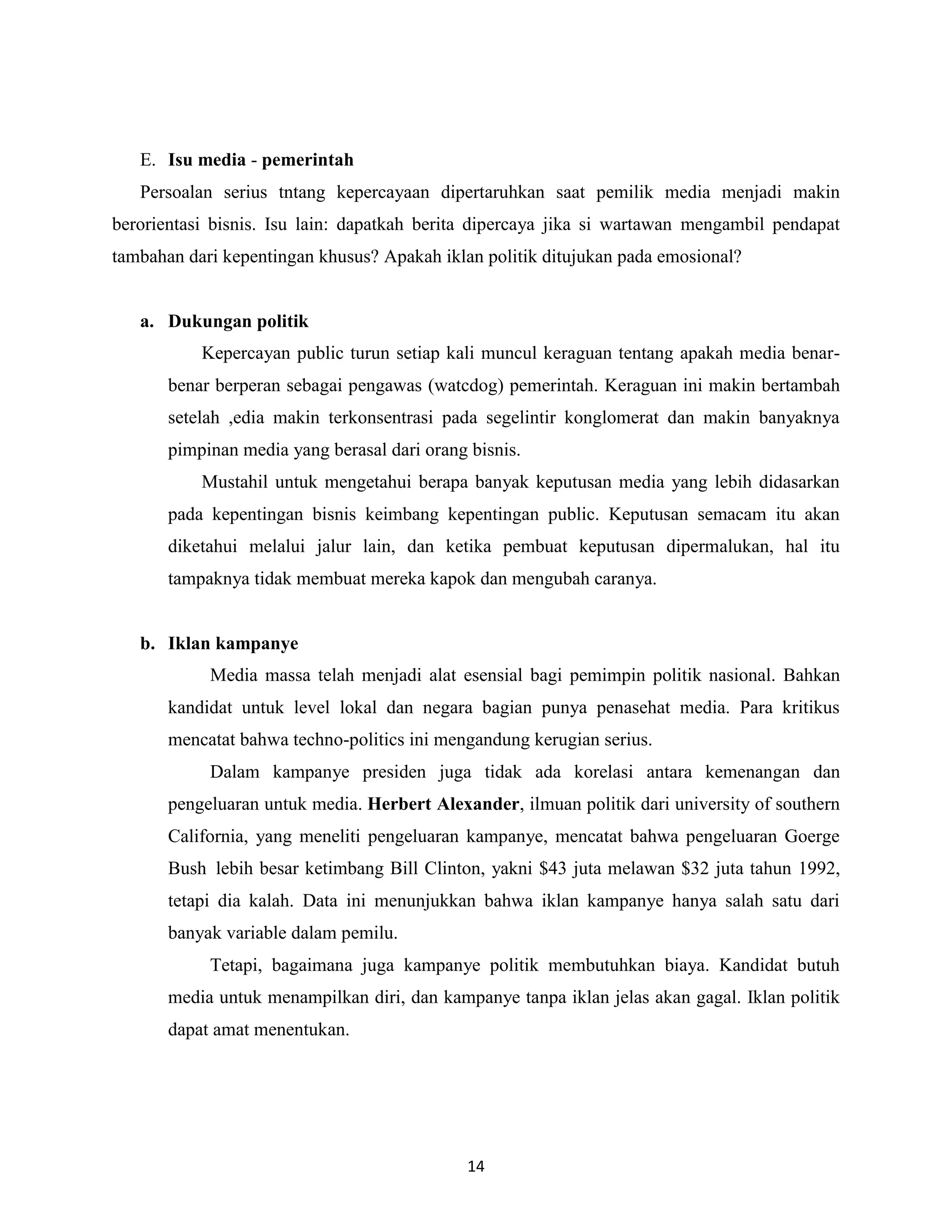 Komunikasi massa dan pemerintah | DOCX