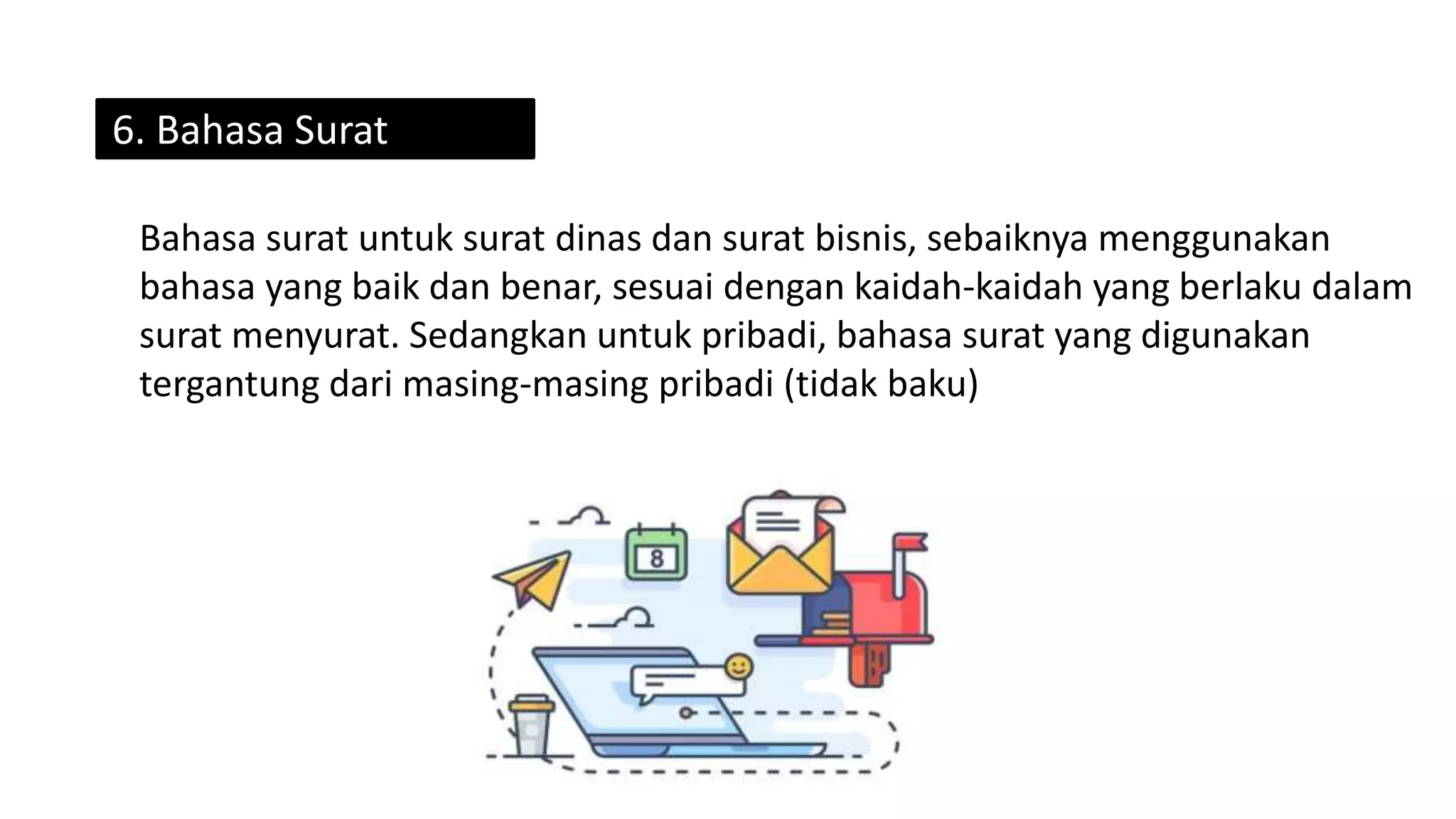 Komunikasi melalui surat dan dasar dasar korespondensi | PPTX