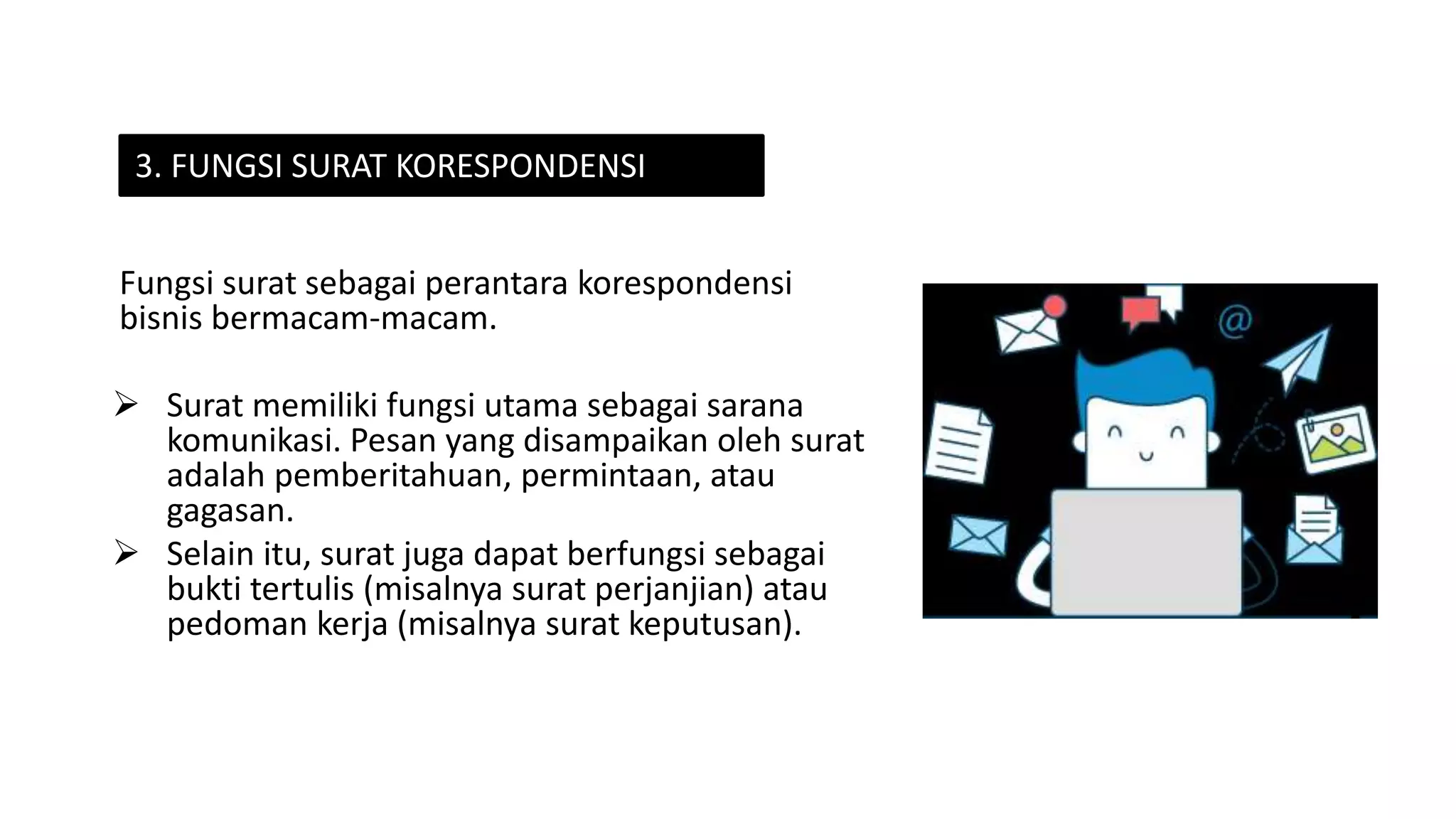 Komunikasi melalui surat dan dasar dasar korespondensi | PPTX