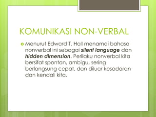 Komunikasi non verbal | PPTX