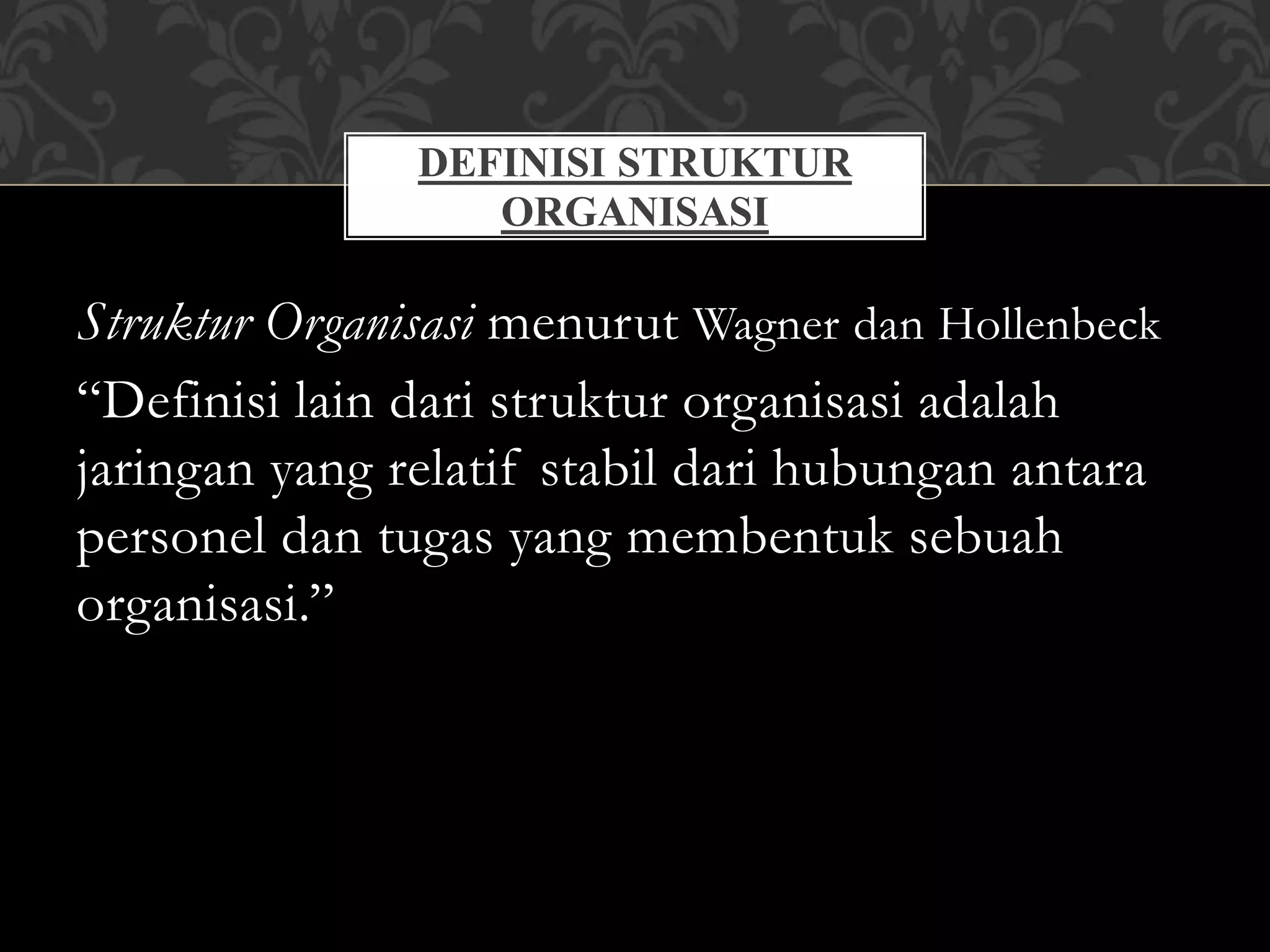 Komunikasi organisasi "Komunikasi dan Struktur Organisasi" | PPTX