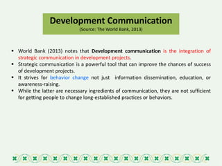 Konsep Dasar Komunikasi Pembangunan | PPTX