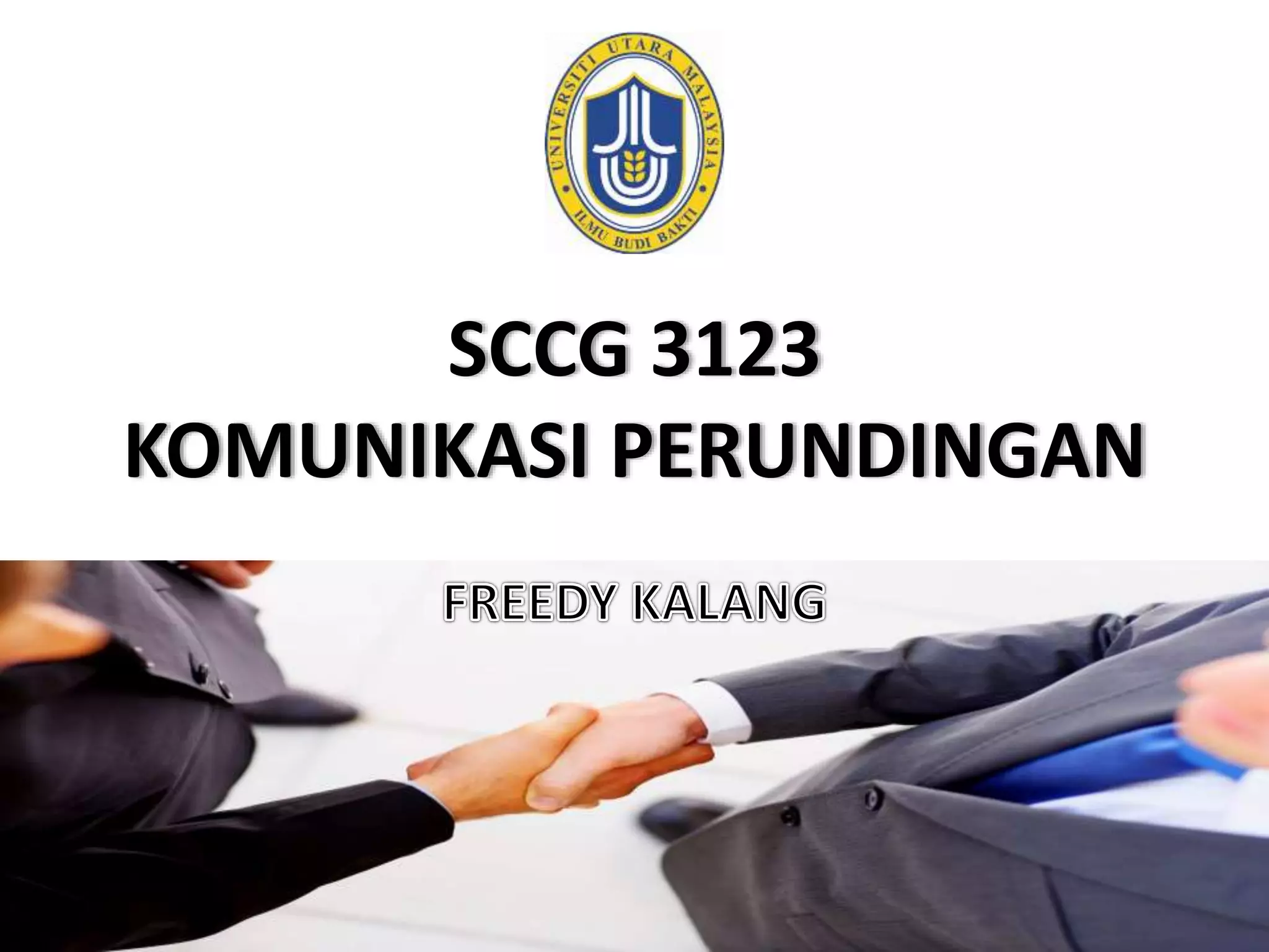 Komunikasi perundingan | PPTX