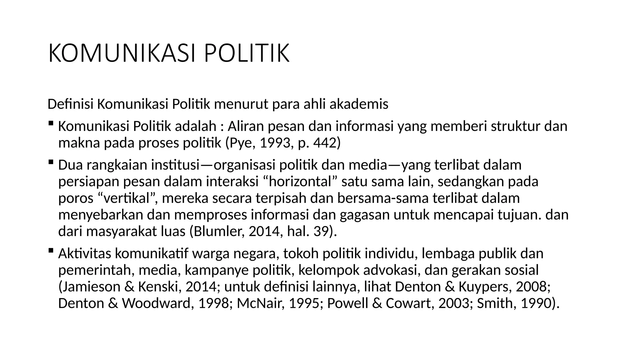 materi KOMUNIKASI POLITIK bagi masyarakat | PPTX