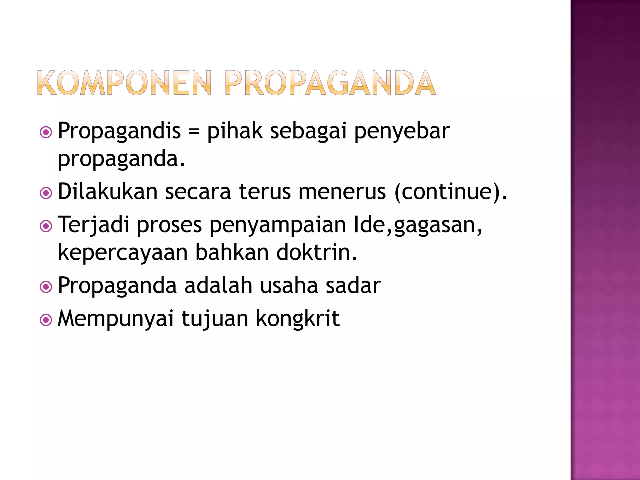 Komunikasi propaganda | PPTX