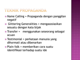 Komunikasi propaganda | PPTX