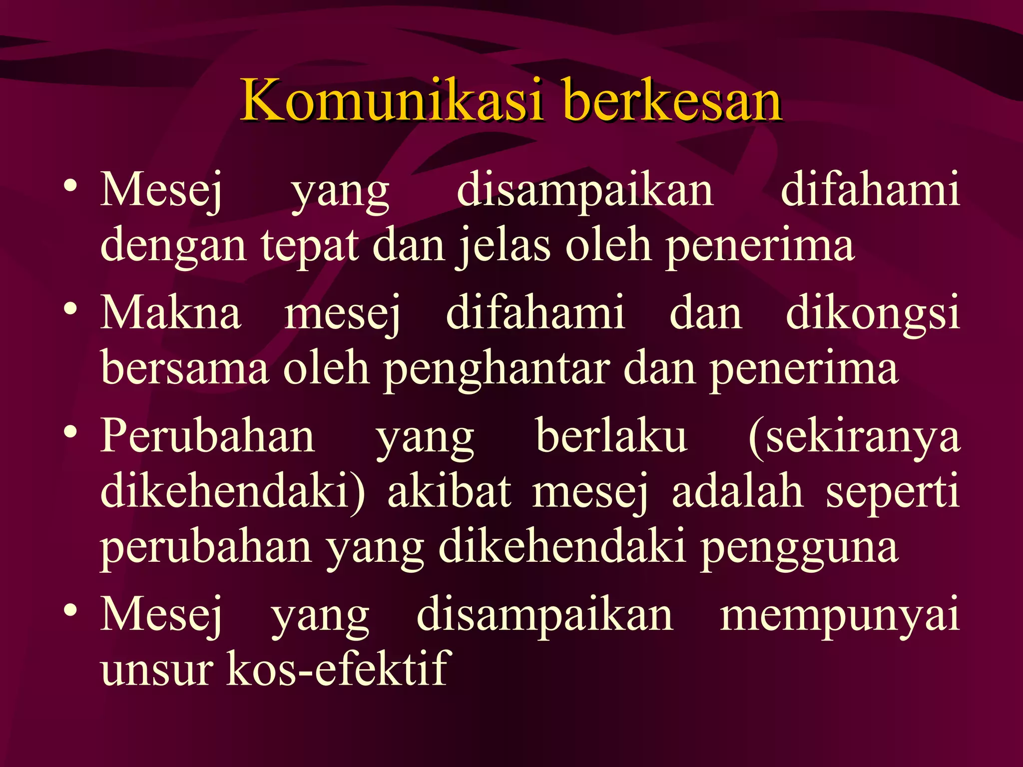 Komunikasi berkesan | PPT