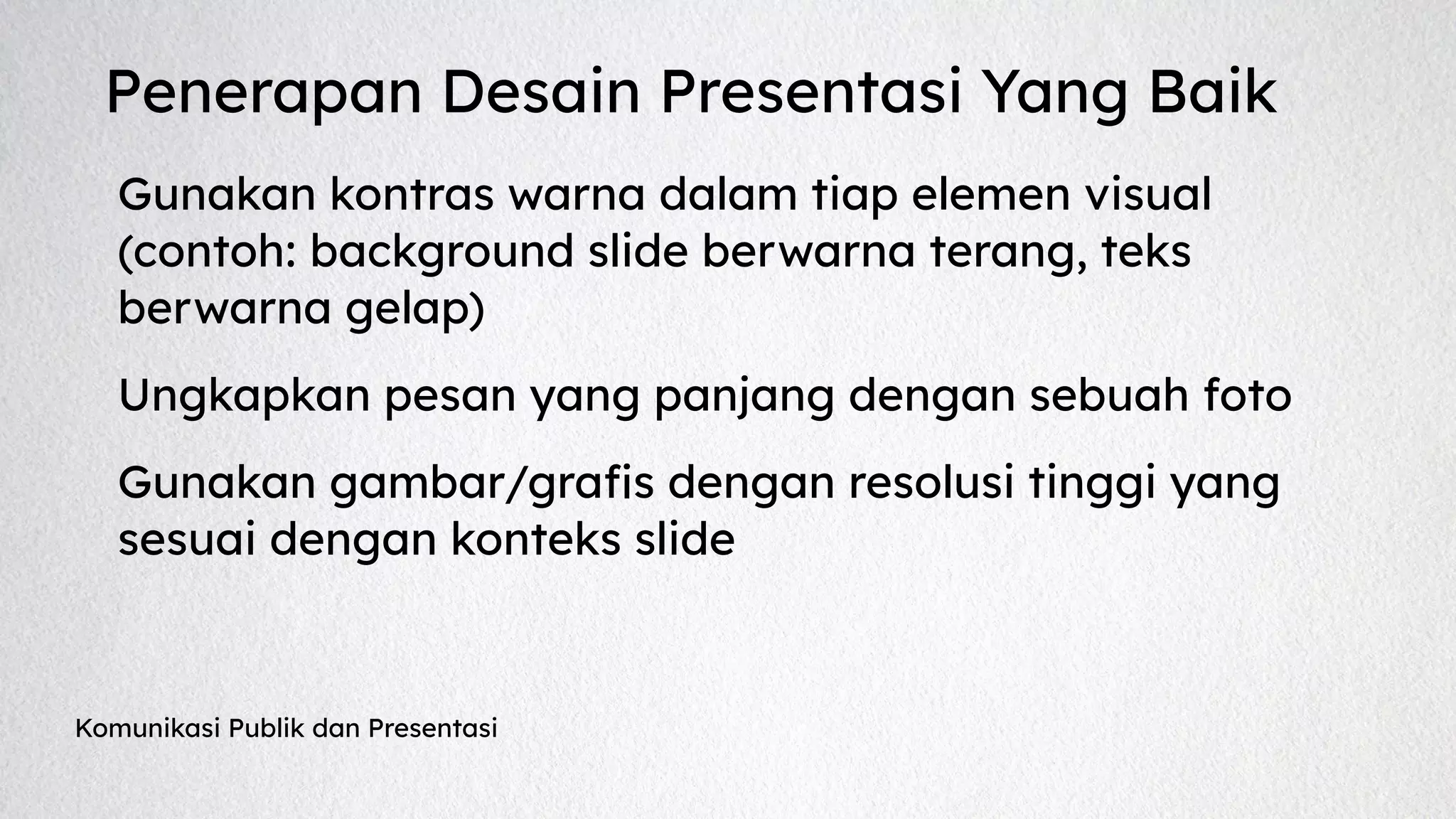 Komunikasi publik dan presentasi 03 | PDF