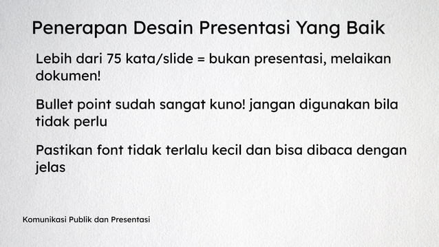 Komunikasi publik dan presentasi 03 | PDF