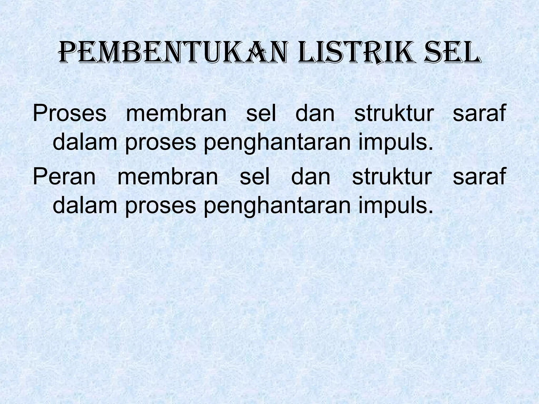 Komunikasi sel1 (modul sel dan genetika) | PPT