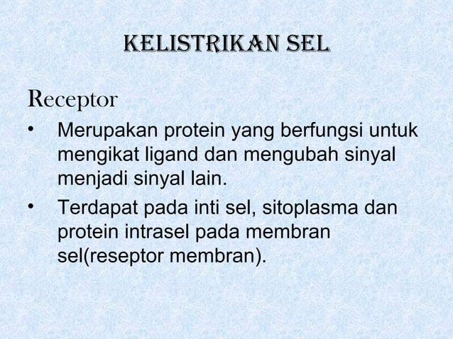 Komunikasi sel1 (modul sel dan genetika) | PPT