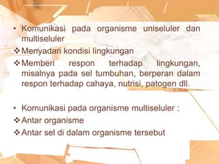 Komunikasi sel show | PPTX