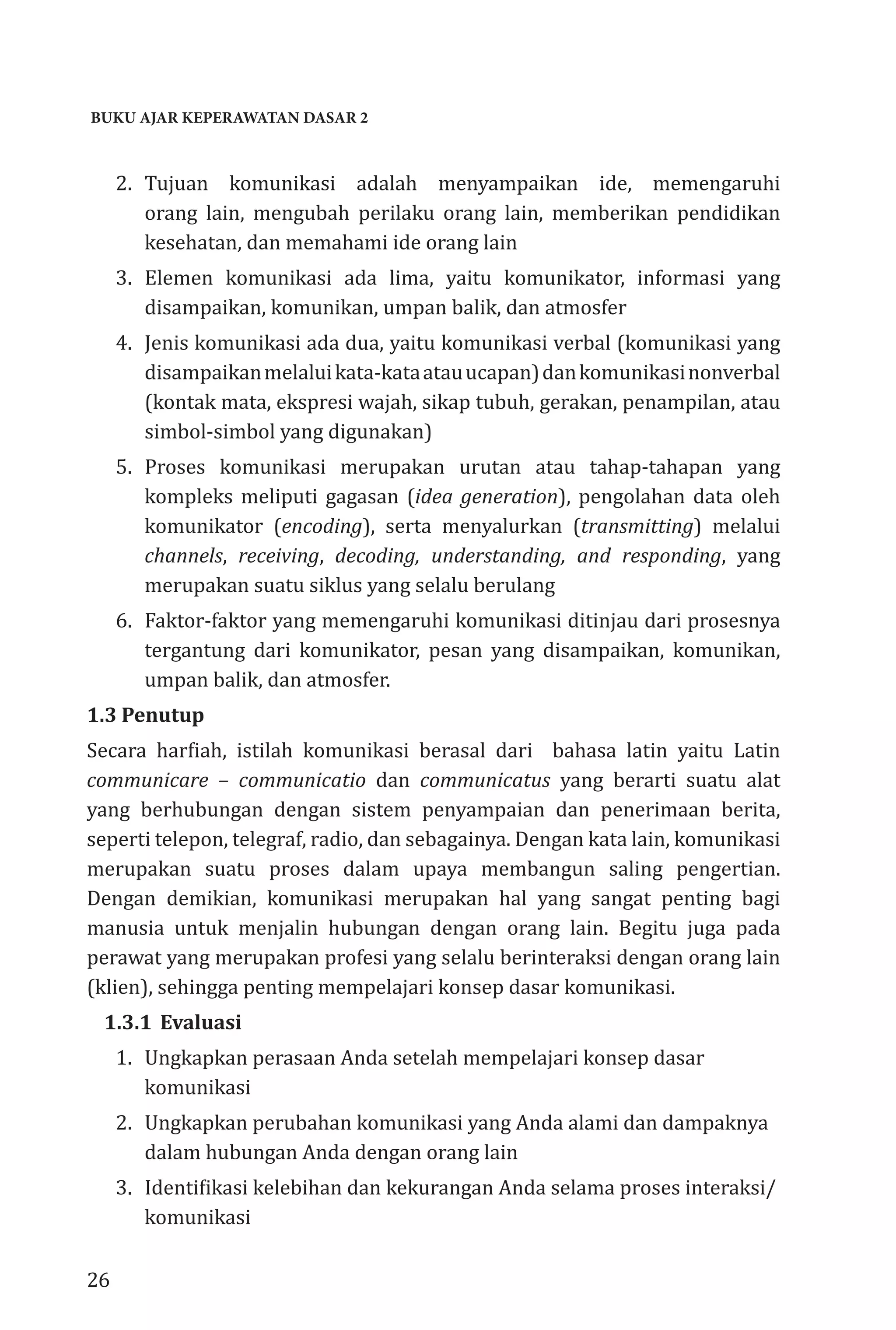 Komunikasi terapeutik | PDF