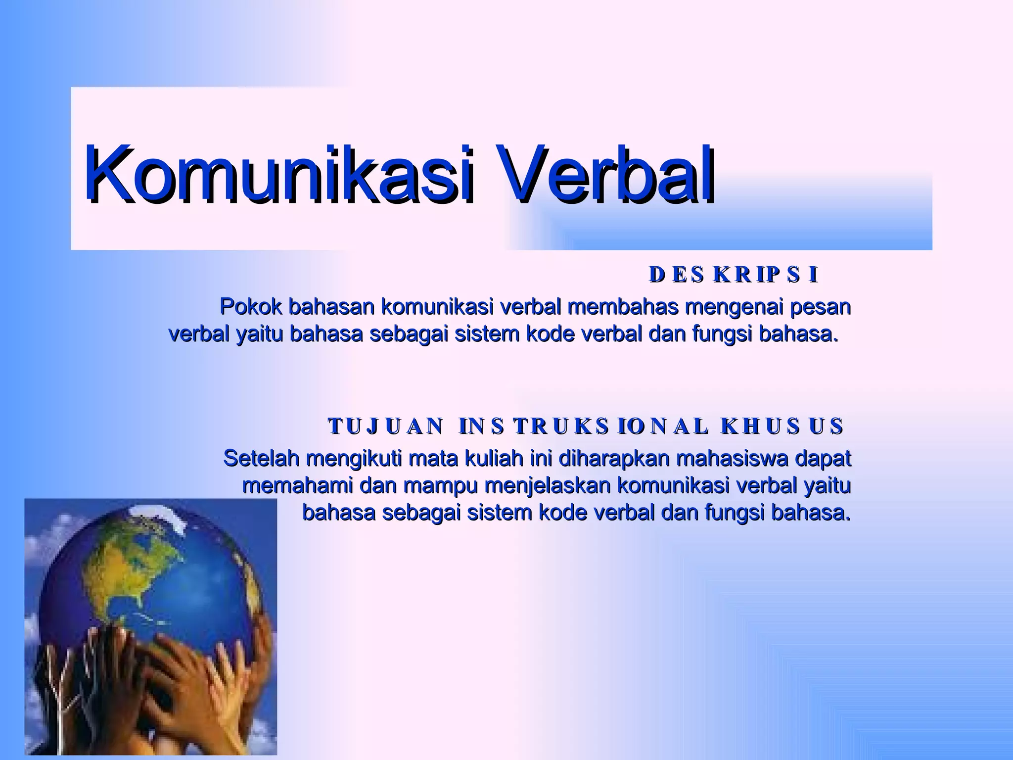Komunikasi Verbal | PPT
