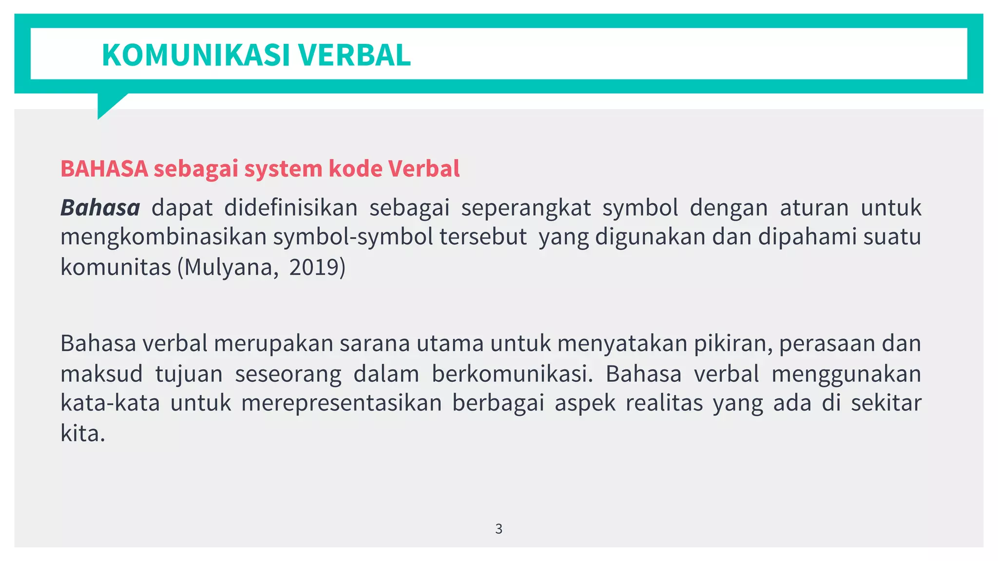 Komunikasi Verbal | PDF