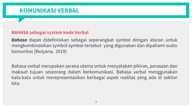 Komunikasi Verbal | PDF