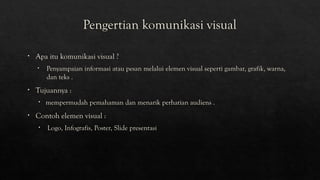 Komunikasi visual manajemen bisnis modern | PPTX