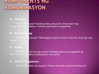 Komunikasyon | PPTX