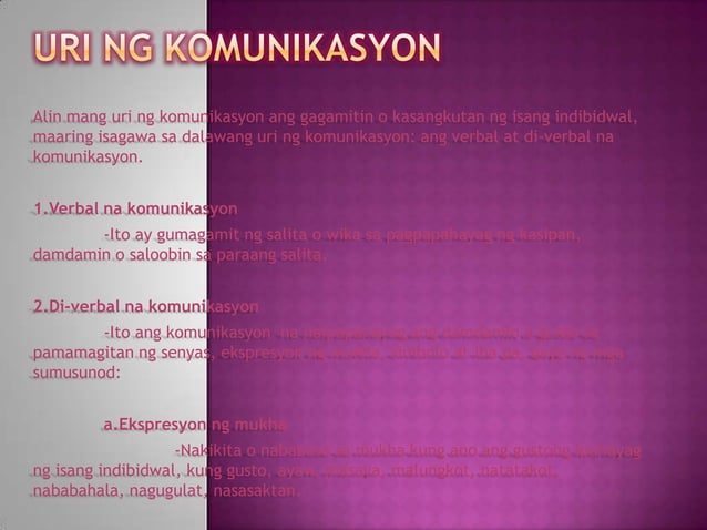 Komunikasyon | PPTX