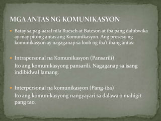 Komunikasyon | PPTX