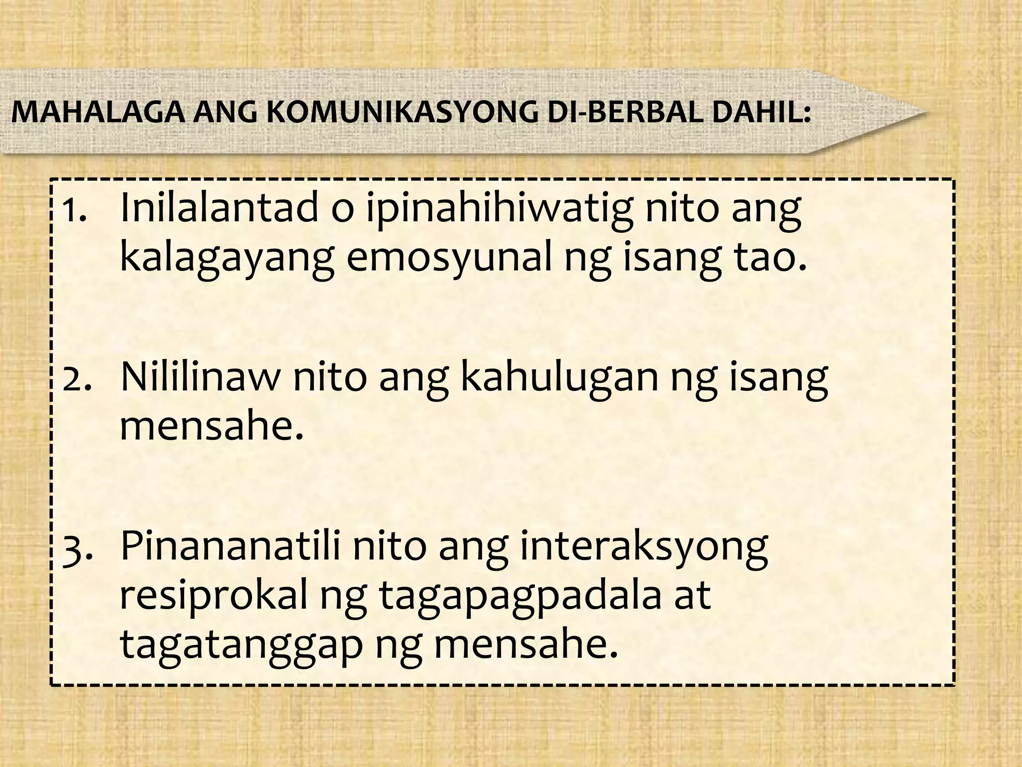 Komunikasyon - Akademikong Filipino tungo sa Epektibong Komunikasyon | PPTX