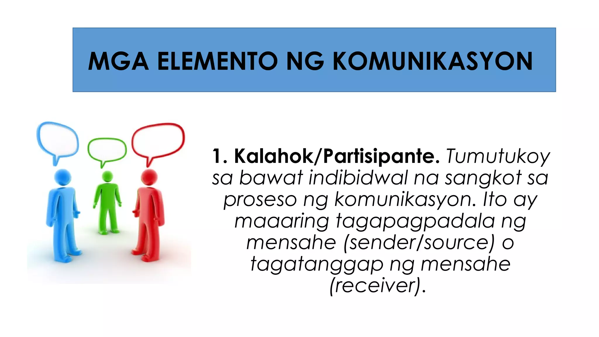 Komunikasyon | PPT