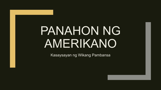 Kasaysayan ng Wikang Pambansa | PPTX