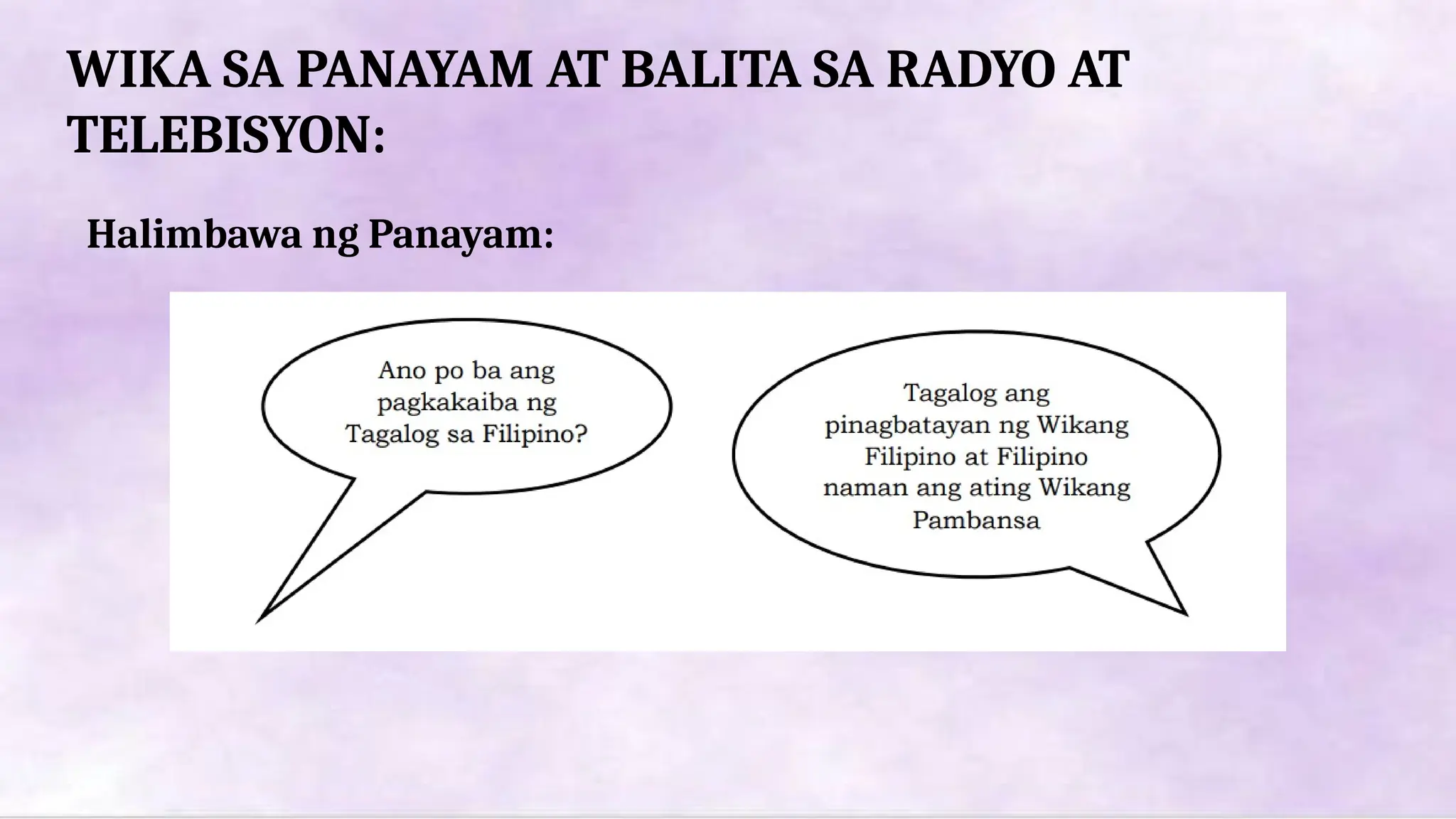 Komunikasyon at Pananaliksik Report (Wika ng Panayam at Balita sa ...