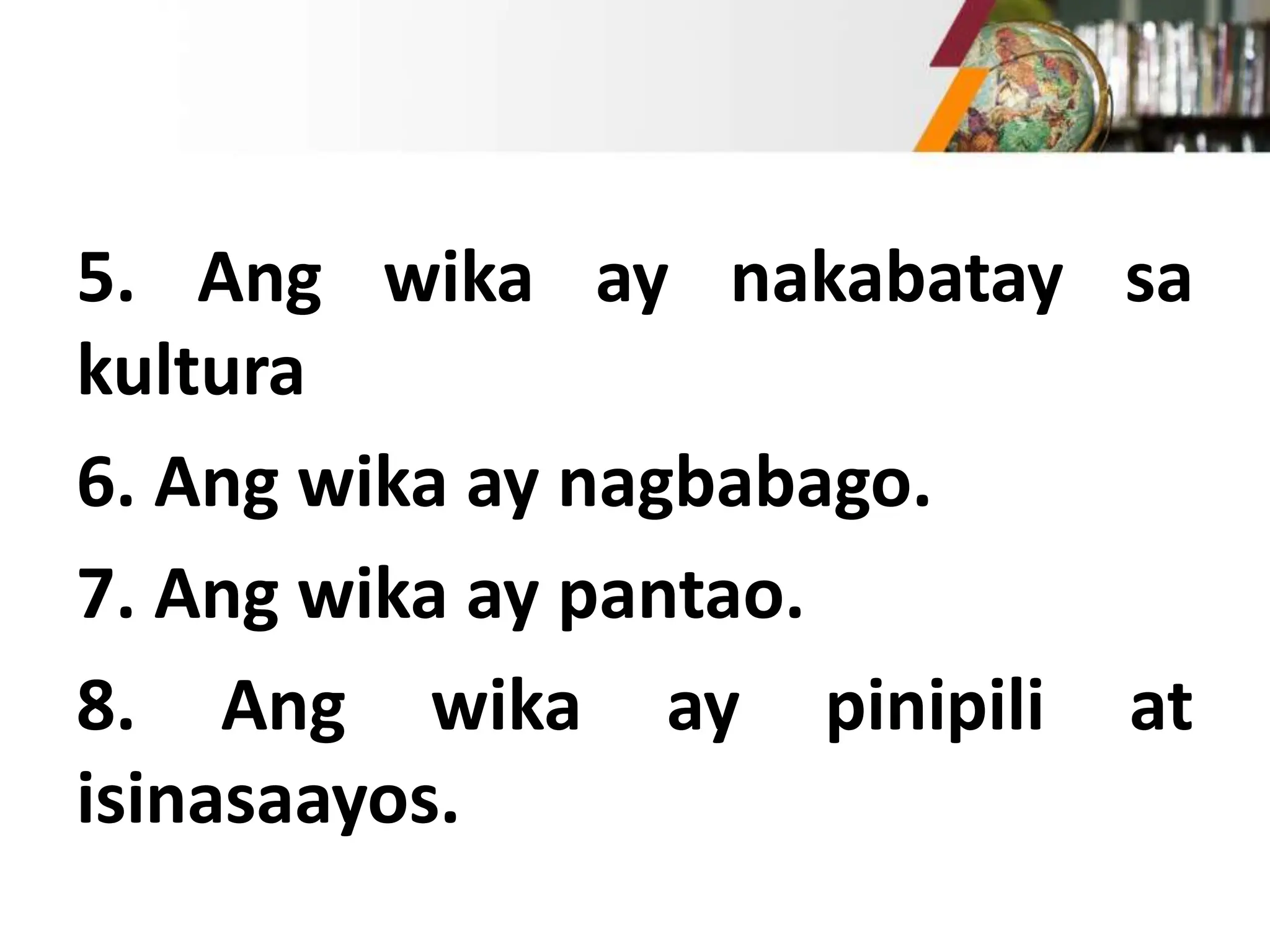 Komunikasyon at Pananaliksik sa Wika at Kulturang Pilipino.(mula sa ...