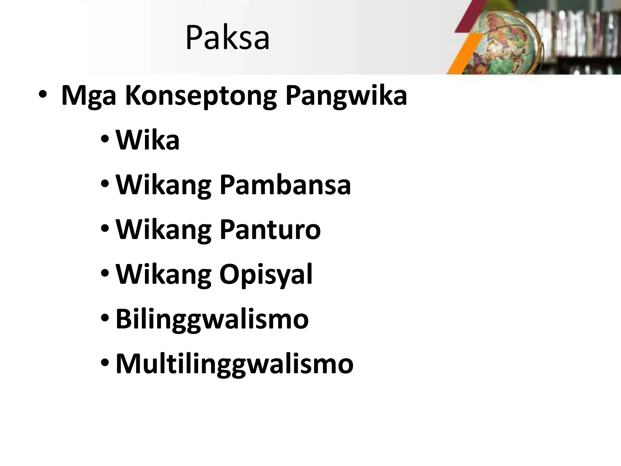 Komunikasyon at Pananaliksik sa Wika at Kulturang Pilipino.(mula sa ...