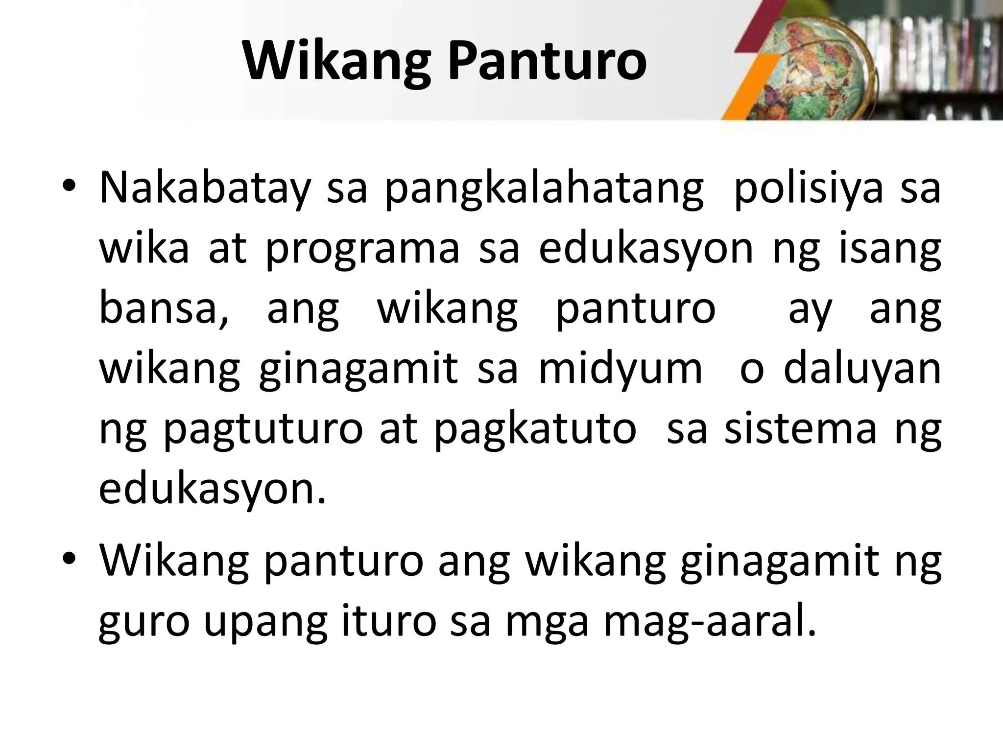 Komunikasyon at Pananaliksik sa Wika at Kulturang Pilipino.(mula sa ...