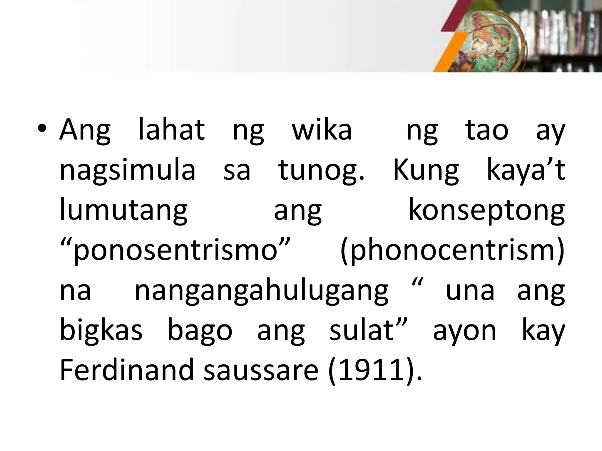 Komunikasyon at Pananaliksik sa Wika at Kulturang Pilipino.(mula sa ...