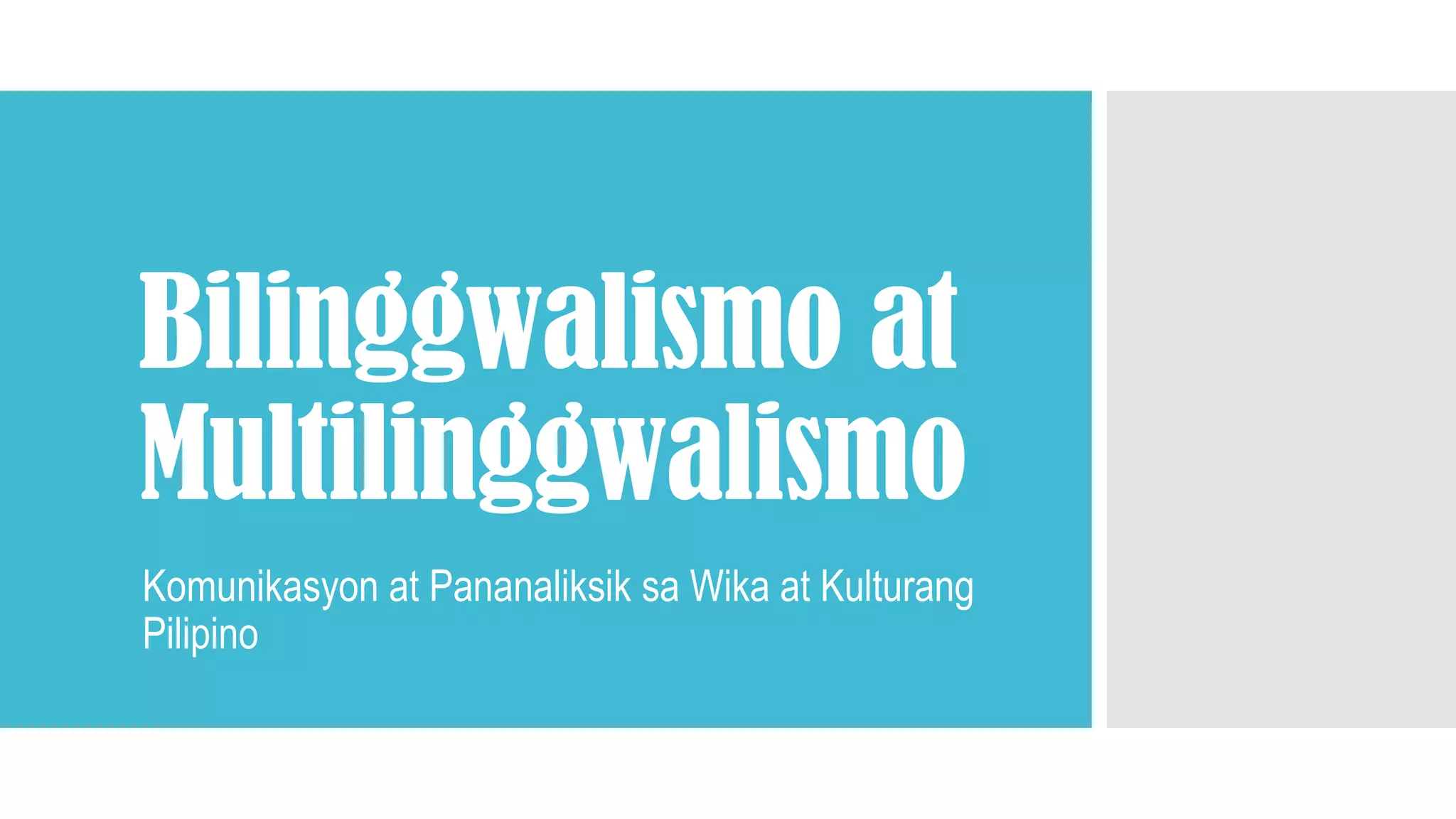 Komunikasyon at Pananaliksik sa Wika at Kulturang Pilipino ...