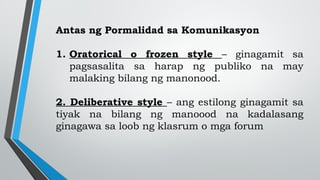 Komunikasyon at pananaliksik: Dayalek idyolek | PPTX