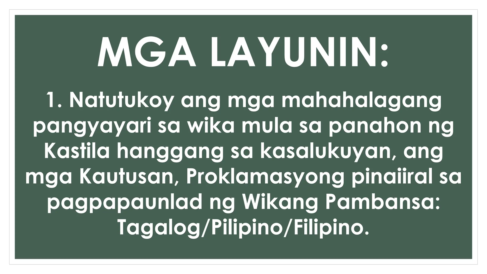 KOMUNIKASYON PPT. KASAYSAYAN NG WIKANG PAMBANSA SA PANAHON NG ESPANYOL ...