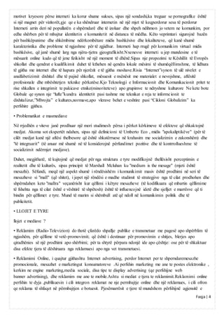 Reklamat, mjetet e komunikimit | DOCX